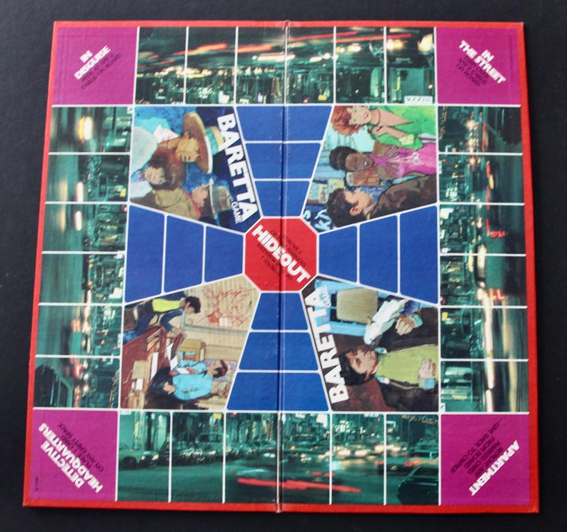 Vintage Baretta - the Street Detective Game 1976 - Millton Bradley Game ...