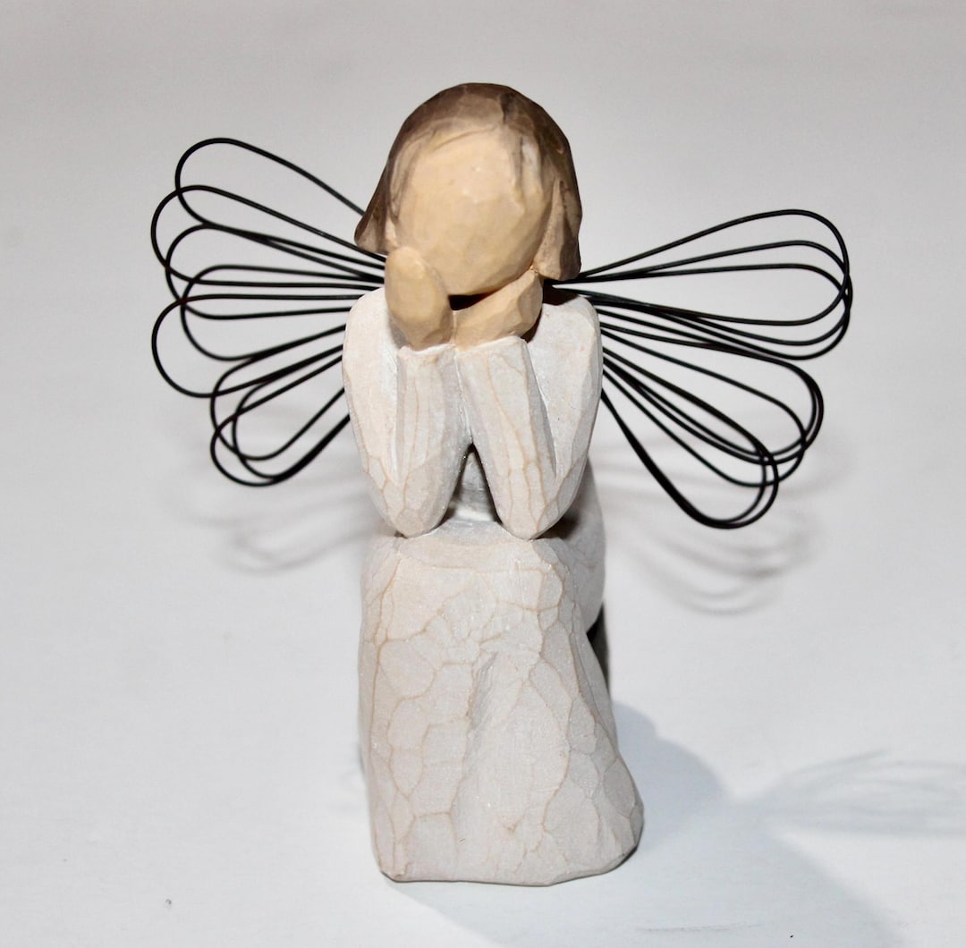 Willow Tree Angel Figurine "with Affection" - Made of Resin & Wire 3.5 ...
