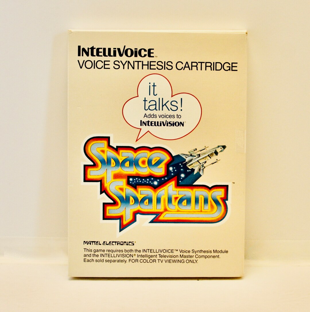 Vintage Intellivision 1982 Game: Space Spartans Intellivoice Voice ...