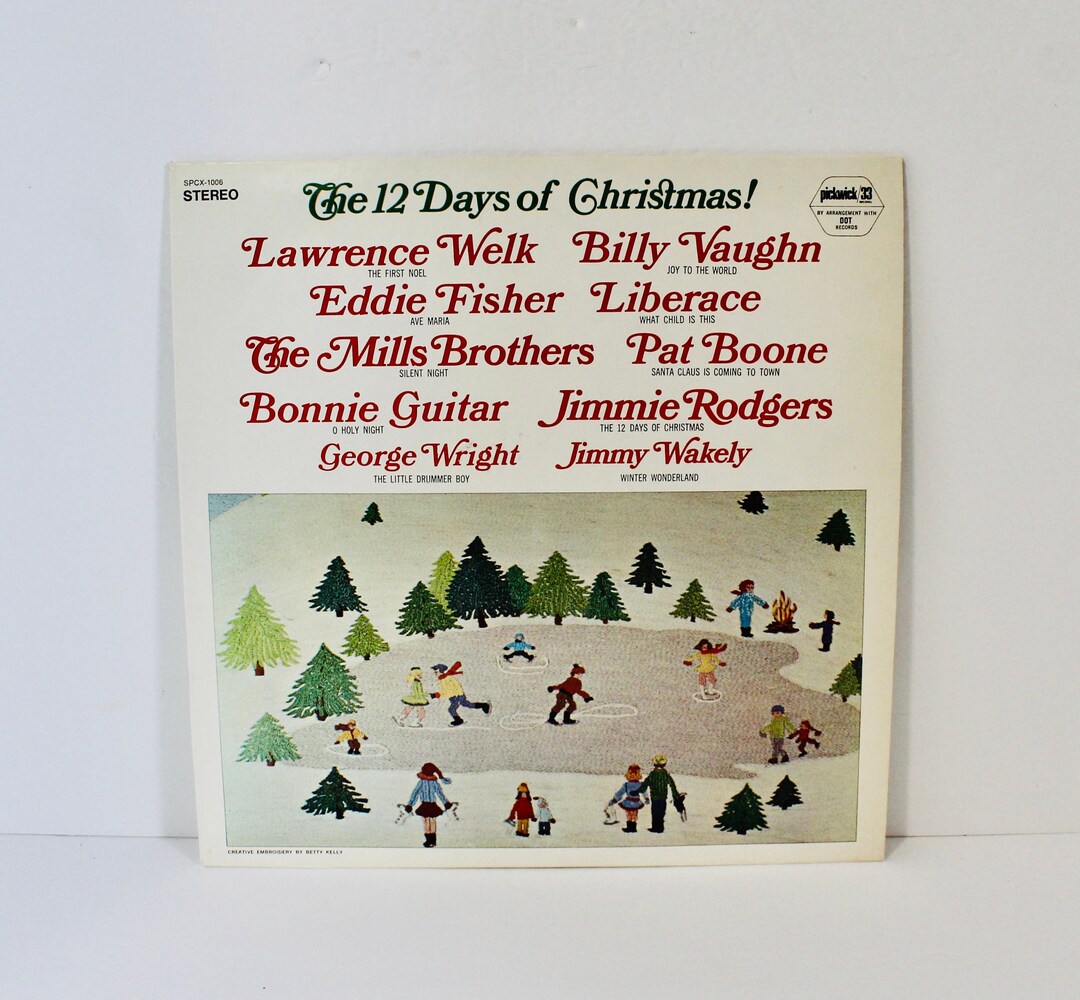 Vintage the 12 Days of Christmas Pickwick Vinyl Record Album 1006 1976 ...