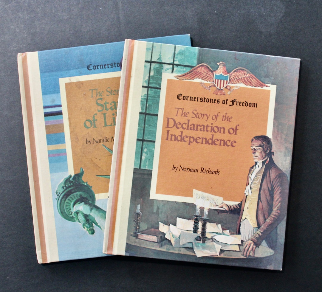 Vintage Lot of 2 Cornerstones of Freedom Books: the Story of the Statue ...