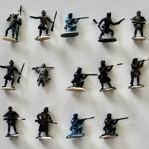 Vintage Collectible 1/72mm Scale American Revolution Soldiers 40 Pieces ...
