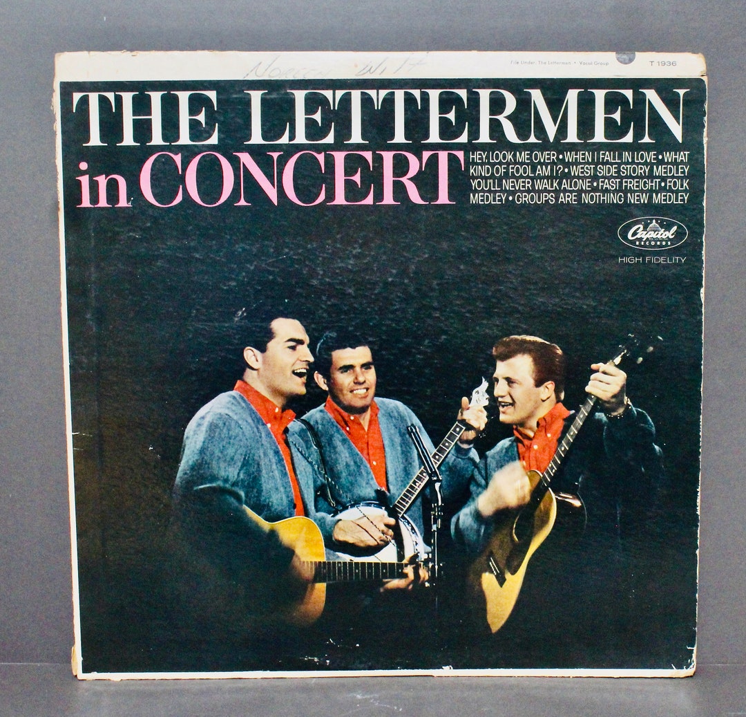 Vintage THE LETTERMEN in Concert 1968 Vinyl Record Album - Etsy