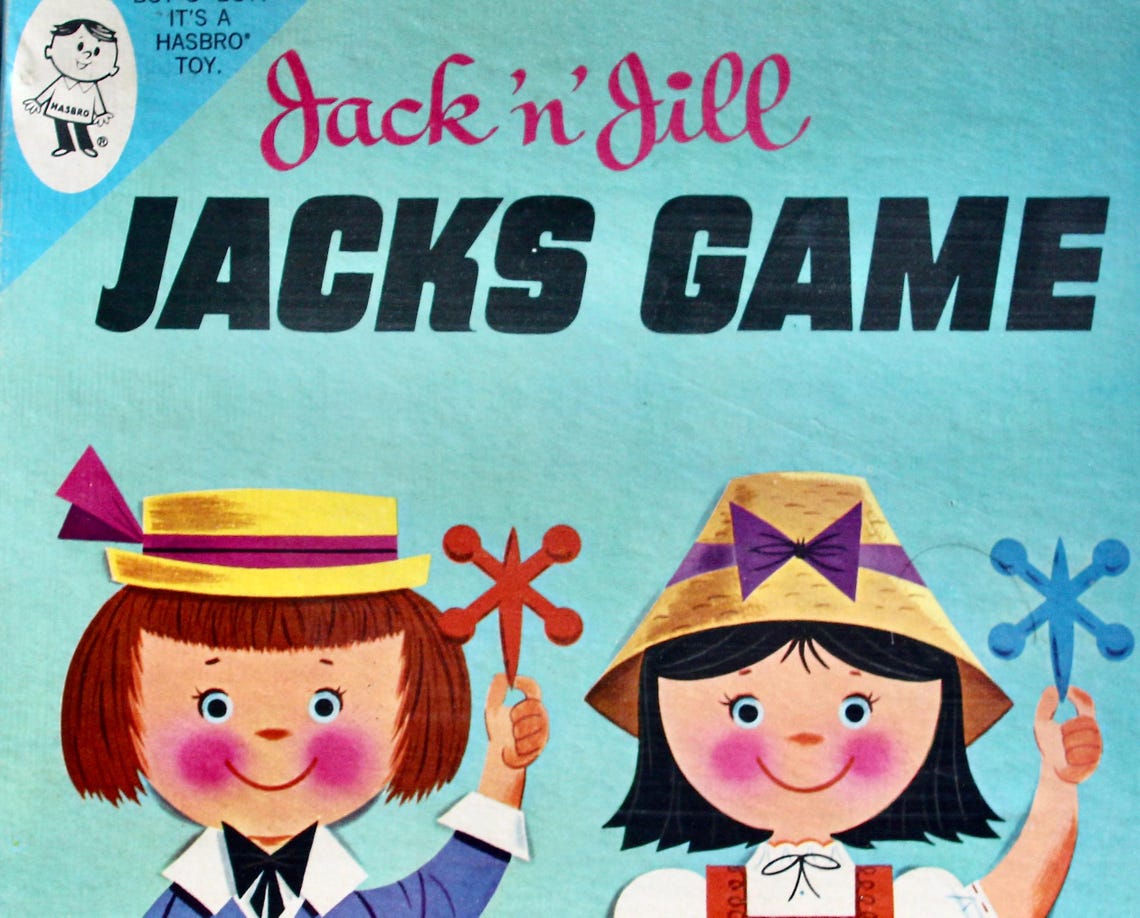 Vintage Jack 'n' Jill "jacks Game" 1967 by Hasbro Games - Etsy