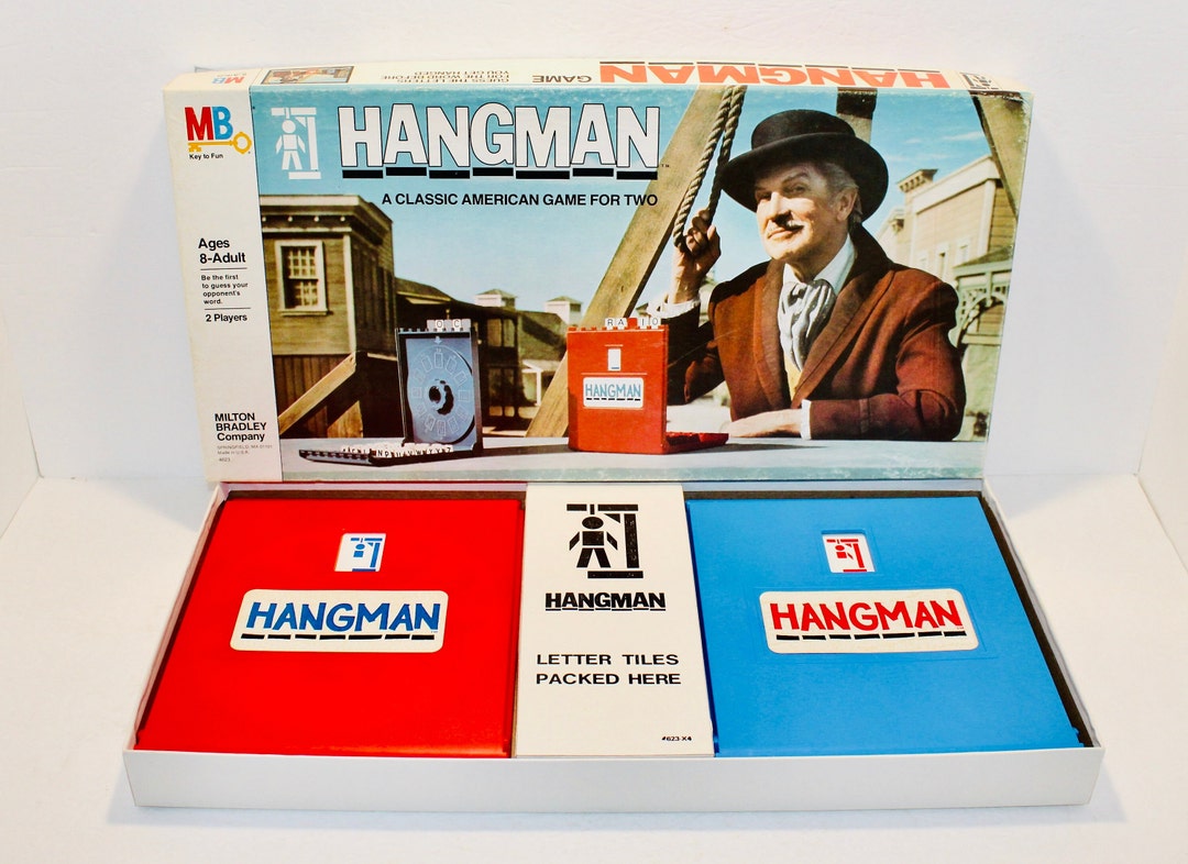 Vintage 1979 Milton Bradley Hangman Game Object: Be the 1st to Guess ...