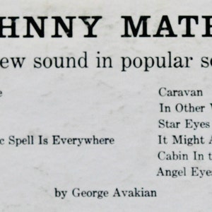 Vintage Johnny Mathis Vinyl Record Album 1956 - Etsy