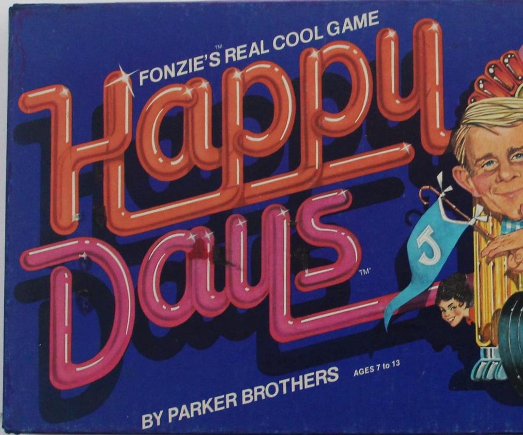 Vintage Happy Days Game - Fonzie's Real Cool Game by Parker Brothers ...