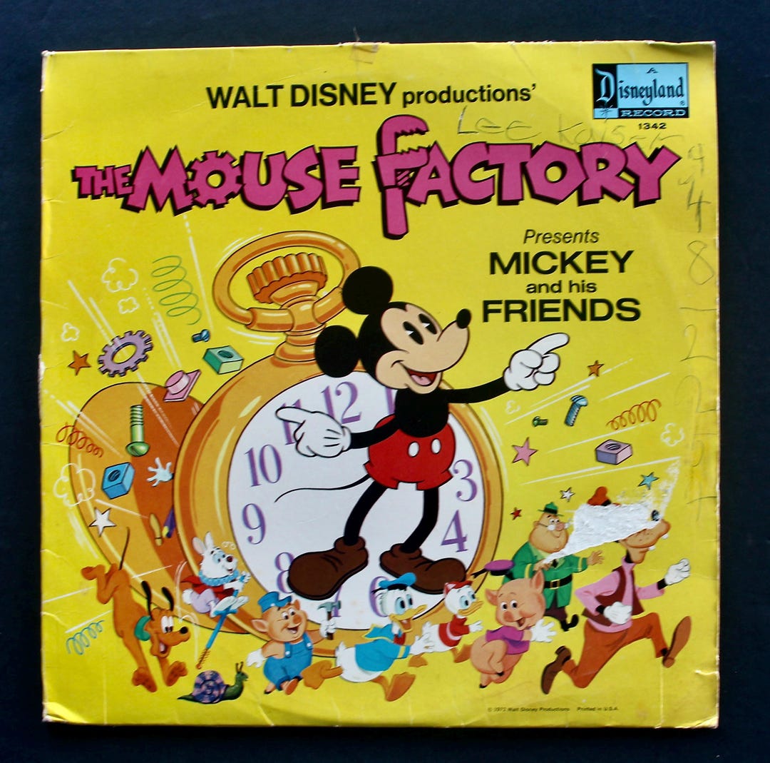 Vintage Walt Disney's the Mouse Factory Vinyl Record Album 1972 - Etsy