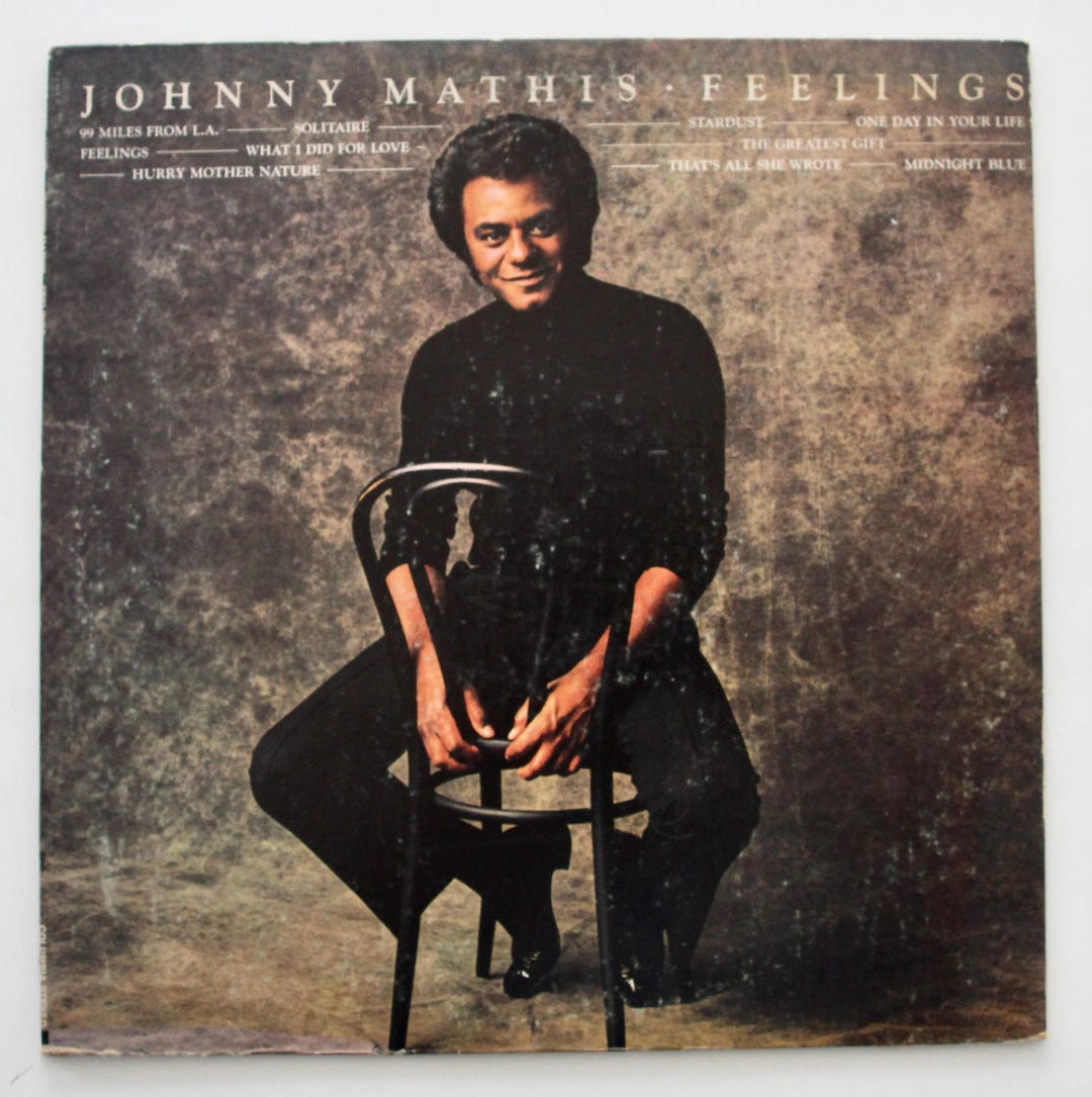 Vintage Johnny Mathis "feelings" Vinyl Record Album 1975 - Etsy