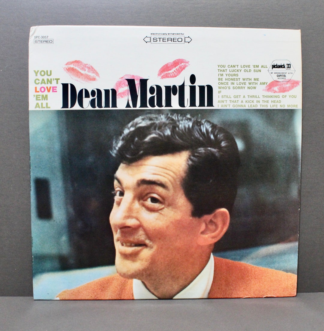 Vintage Dean Martin "you Can't Love 'EM All" Vinyl Record Album 1967 - Etsy