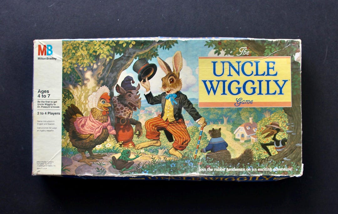 Vintage "the Uncle Wiggly Game" 1988 by Milton Bradley - Etsy