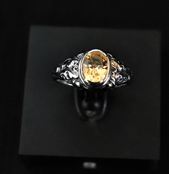 Destiny Sterling Silver Ring With Choice of Stone | Etsy