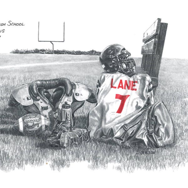 Personalized Football Team Prints - Etsy