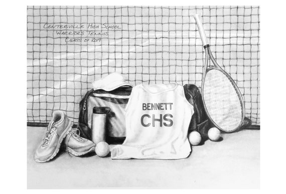 Personalized Tennis Print Tennis Gift Senior Gift Banquet - Etsy