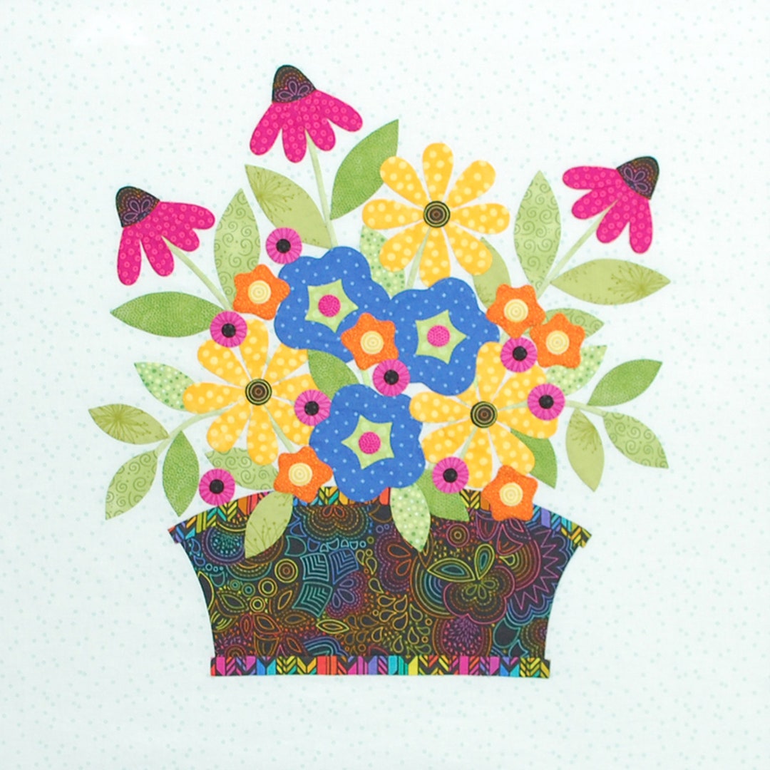 Applique School Center Block and Finishing - Etsy