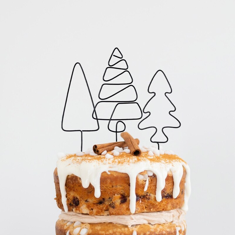 Tree Cake Topper - Etsy