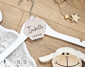 Personalised Baby Hanger Baby's First Outfit New Born Gift Baby Shower ...