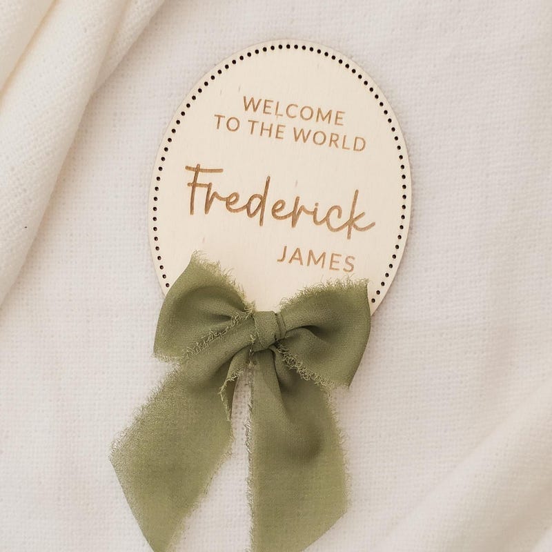 Boys Announcement Plaque - Etsy UK