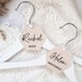 Personalised Groom Hanger Tag Acrylic Wedding Hanger Name Charm Bridal ...