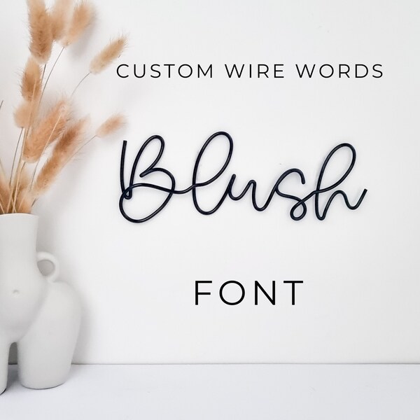 Cursive Wire Words - Etsy
