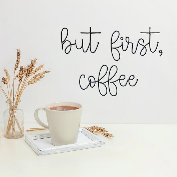 But First Coffee Sign - Etsy
