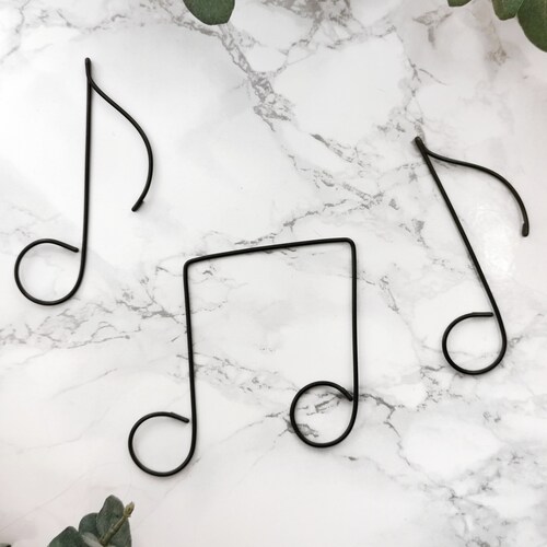 Music Note Wall Sign Set Music Note Wire Wall Art Wire | Etsy UK