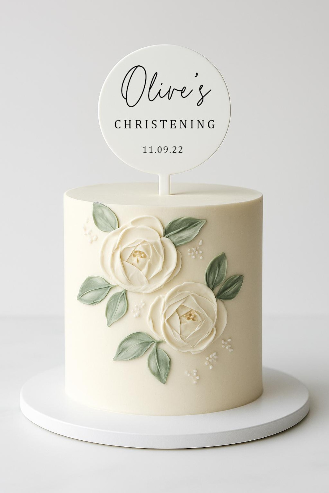 Personalised Christening Cake Topper - Baptism Cake Topper - Etsy