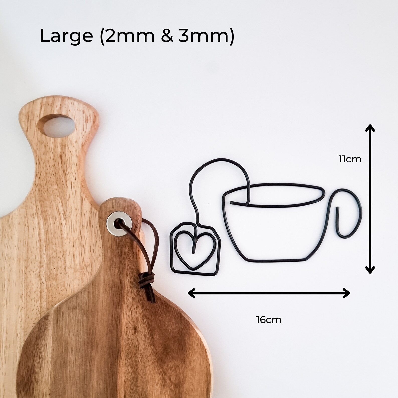 Wire Tea Cup Sign Love Tea Wall Art Wall Decor Kitchen - Etsy