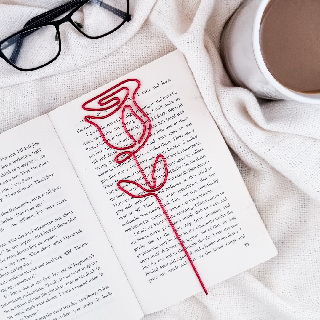 Rose Bookmark - Rose Gift Ideas - Rose Gifts - Flower Bookmark ...