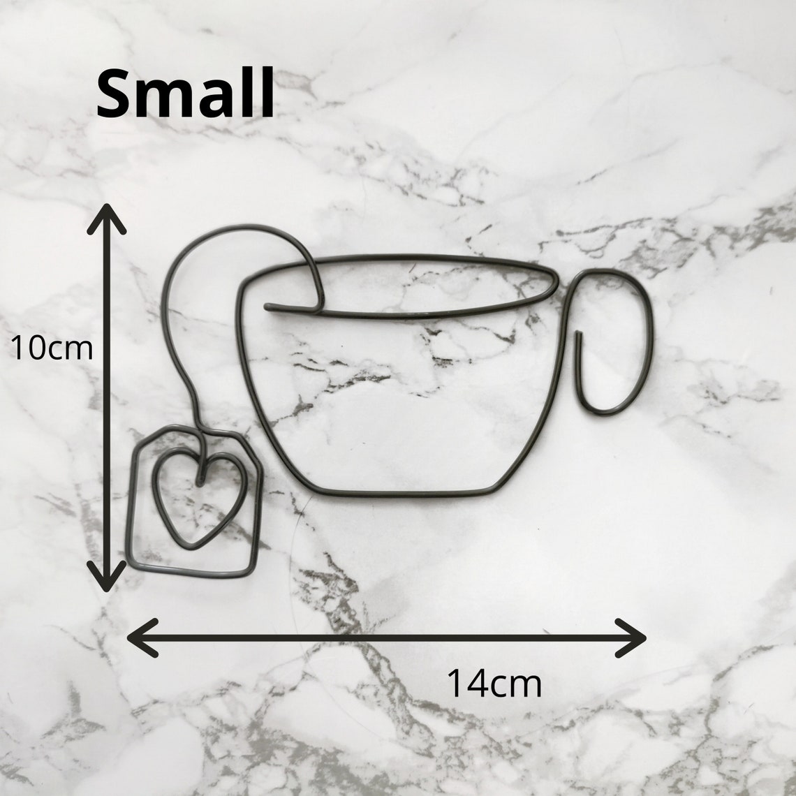 Wire Tea Cup Sign Love Tea Wall Art Wall Decor Kitchen - Etsy