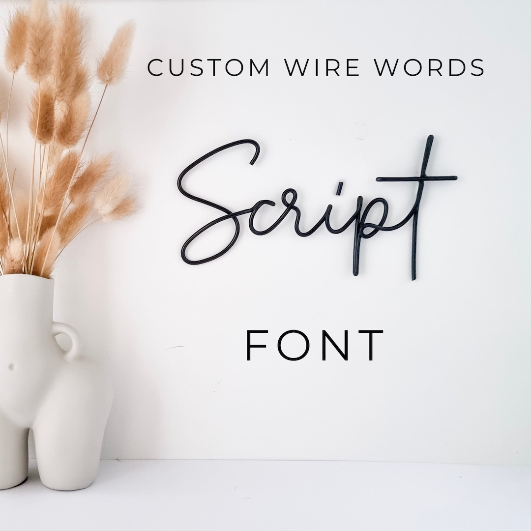 Custom Wire Words Personalised Wire Sign Bespoke Wire Word - Etsy