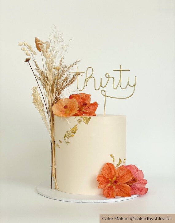 Number Cake Topper Birthday Cake Topper 30th Birthday - Etsy Canada