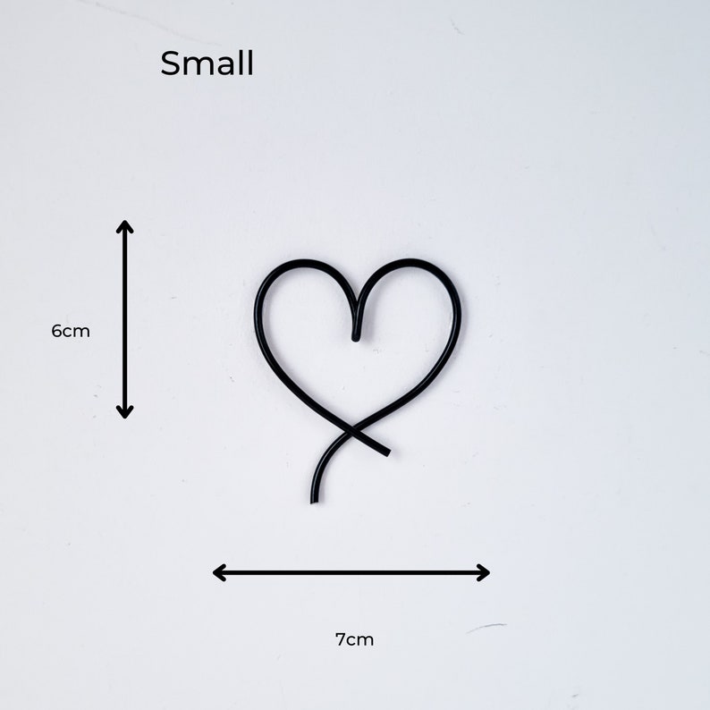 Wire Heart Trio Heart Wall Art Wall Sign Heart Shape - Etsy