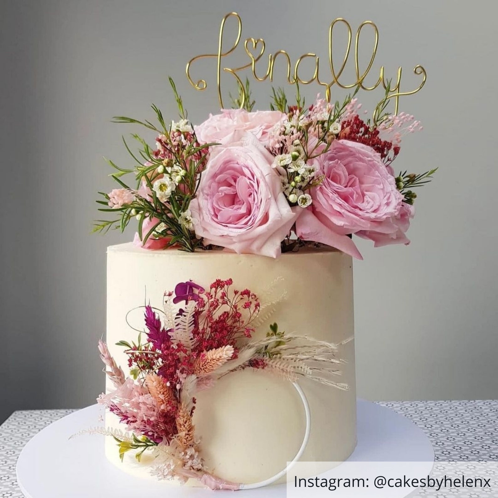 Finally Wedding Cake Topper Wire Cake Topper Finally Cake | Etsy