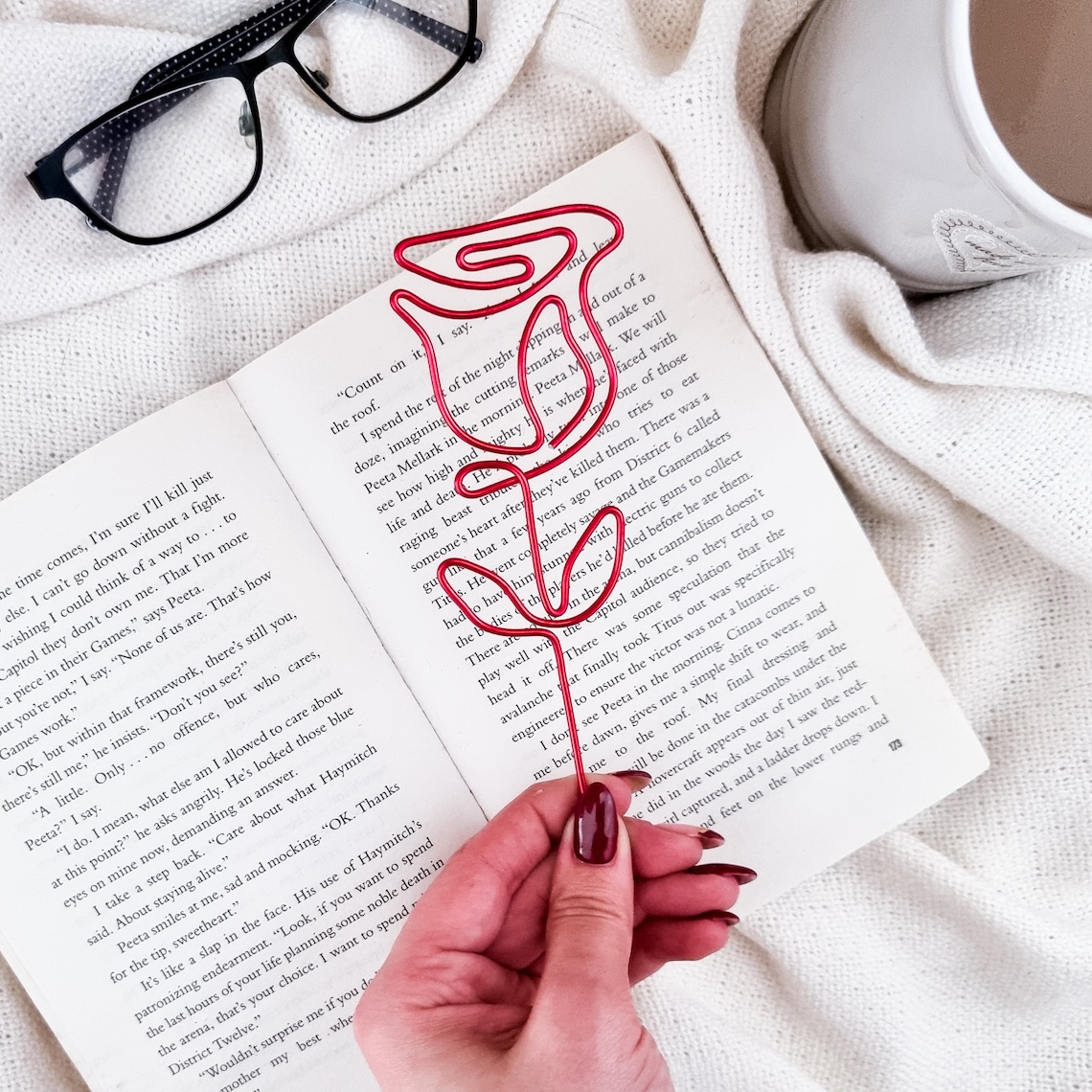 Rose Bookmark Rose Gift Ideas Rose Gifts Flower Bookmark - Etsy
