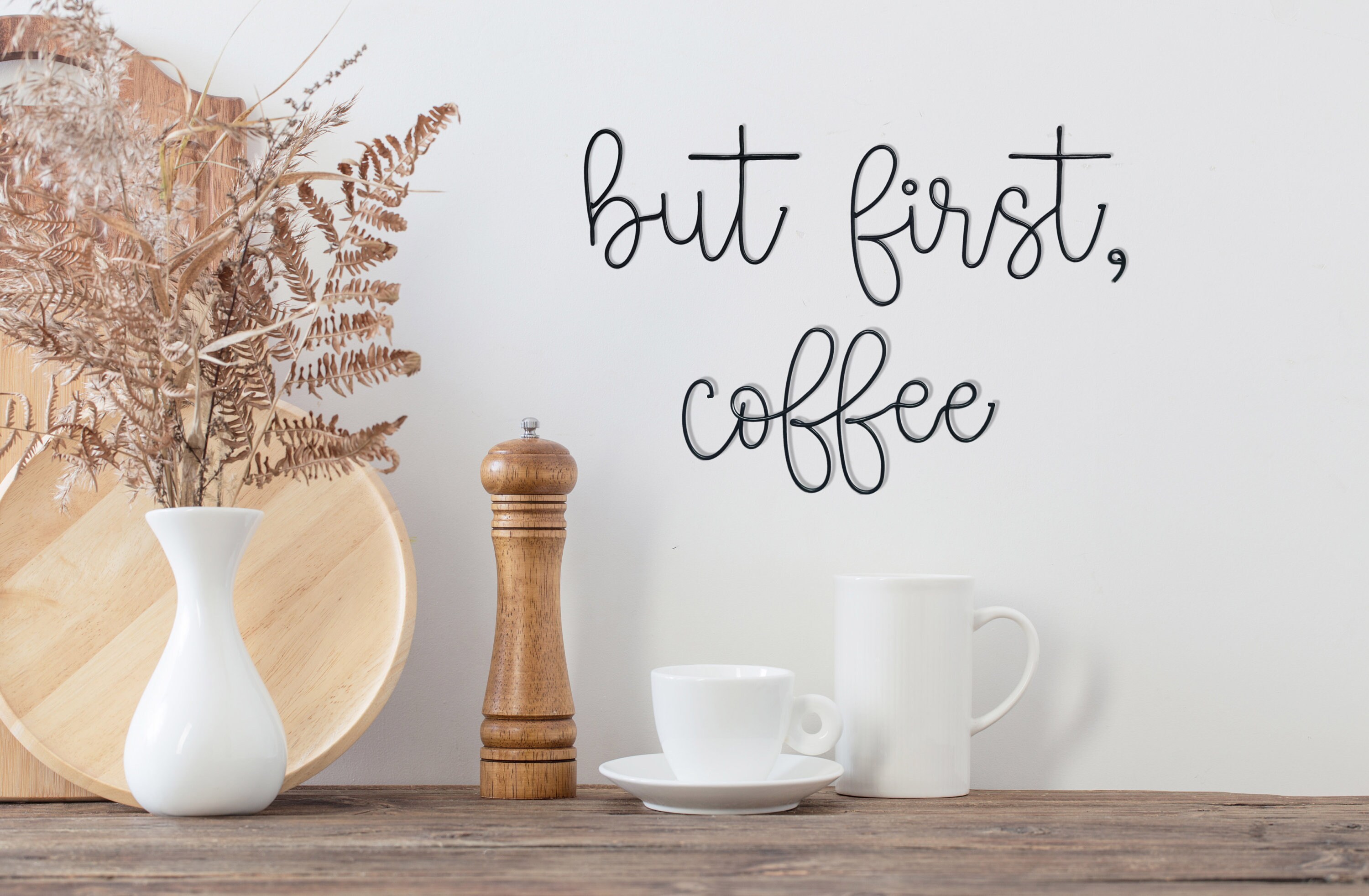 Wire but First Coffee Sign Wire Coffee Wall Art Kitchen - Etsy
