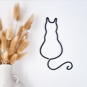 Wire Cat Wall Sign Cat Wall Art Love Cats Wall Decor - Etsy UK