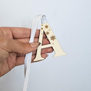 Personalised Initial Gift Tag - Wood Initial Gift Tag - Luxury Place ...