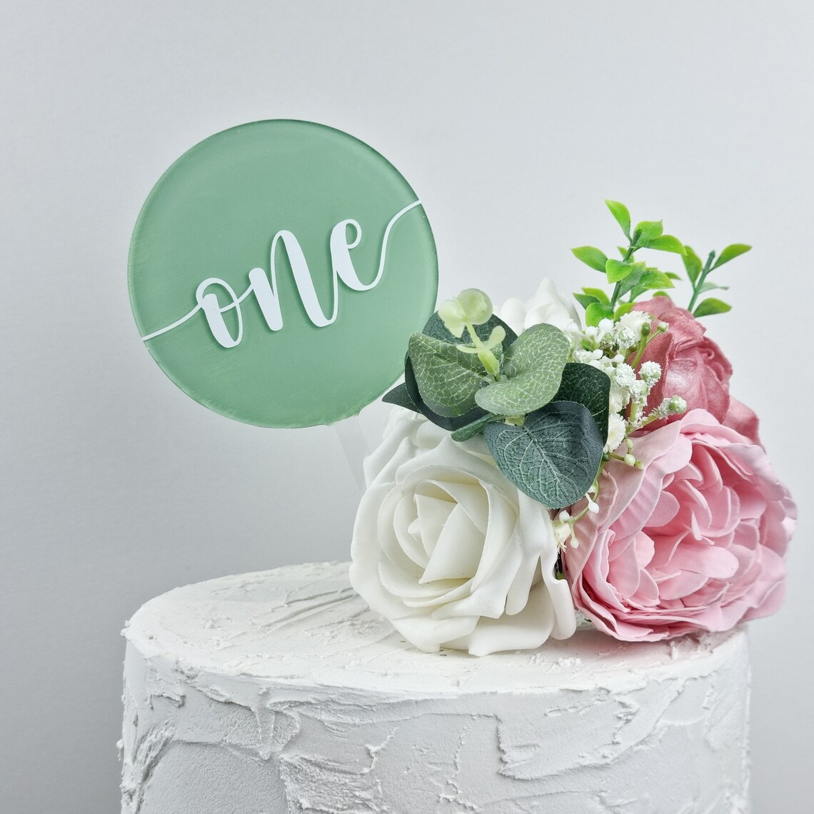 Acrylic First Birthday Cake Topper One Cake Topper Acrylic - Etsy