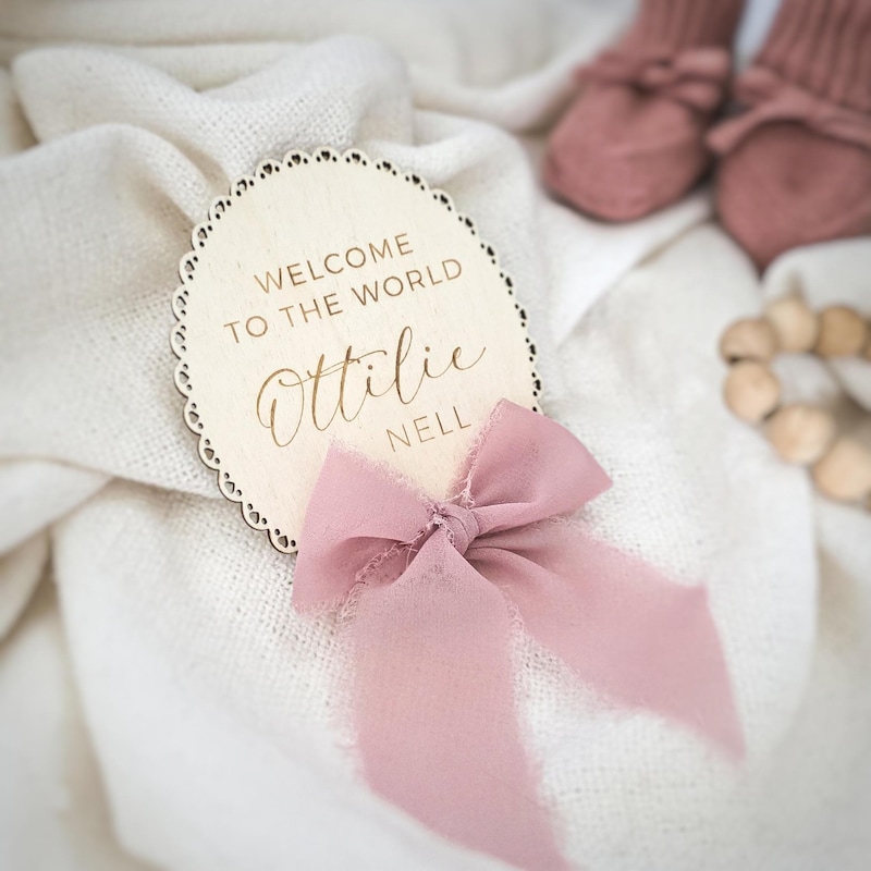 Welcome Sign Baby Sign - Etsy UK