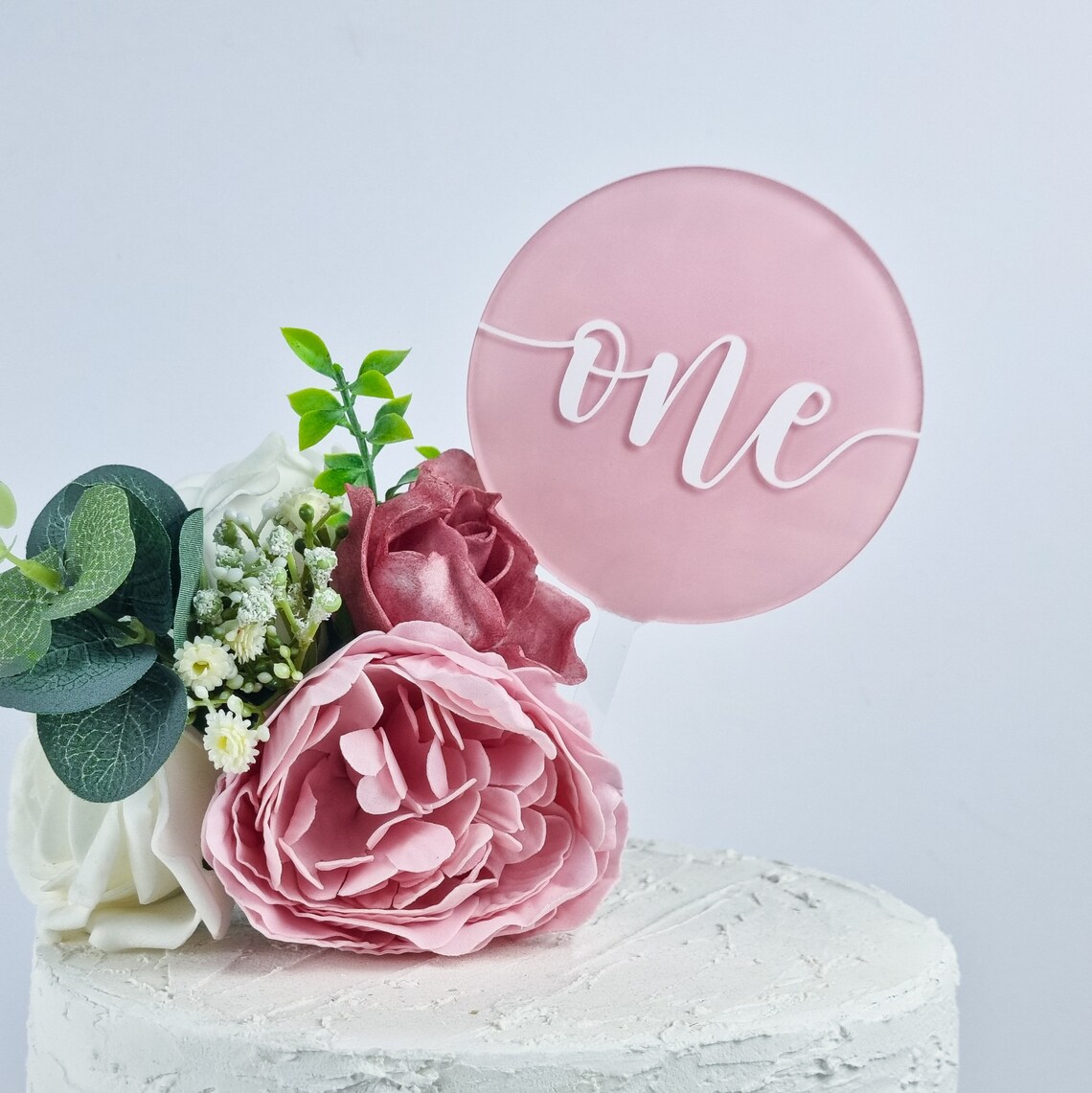 Acrylic First Birthday Cake Topper One Cake Topper Acrylic - Etsy