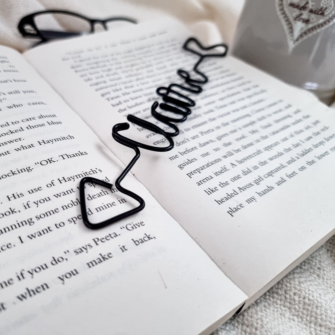 Custom Arrow Name Bookmark Wire Name Bookmark Bookmark - Etsy