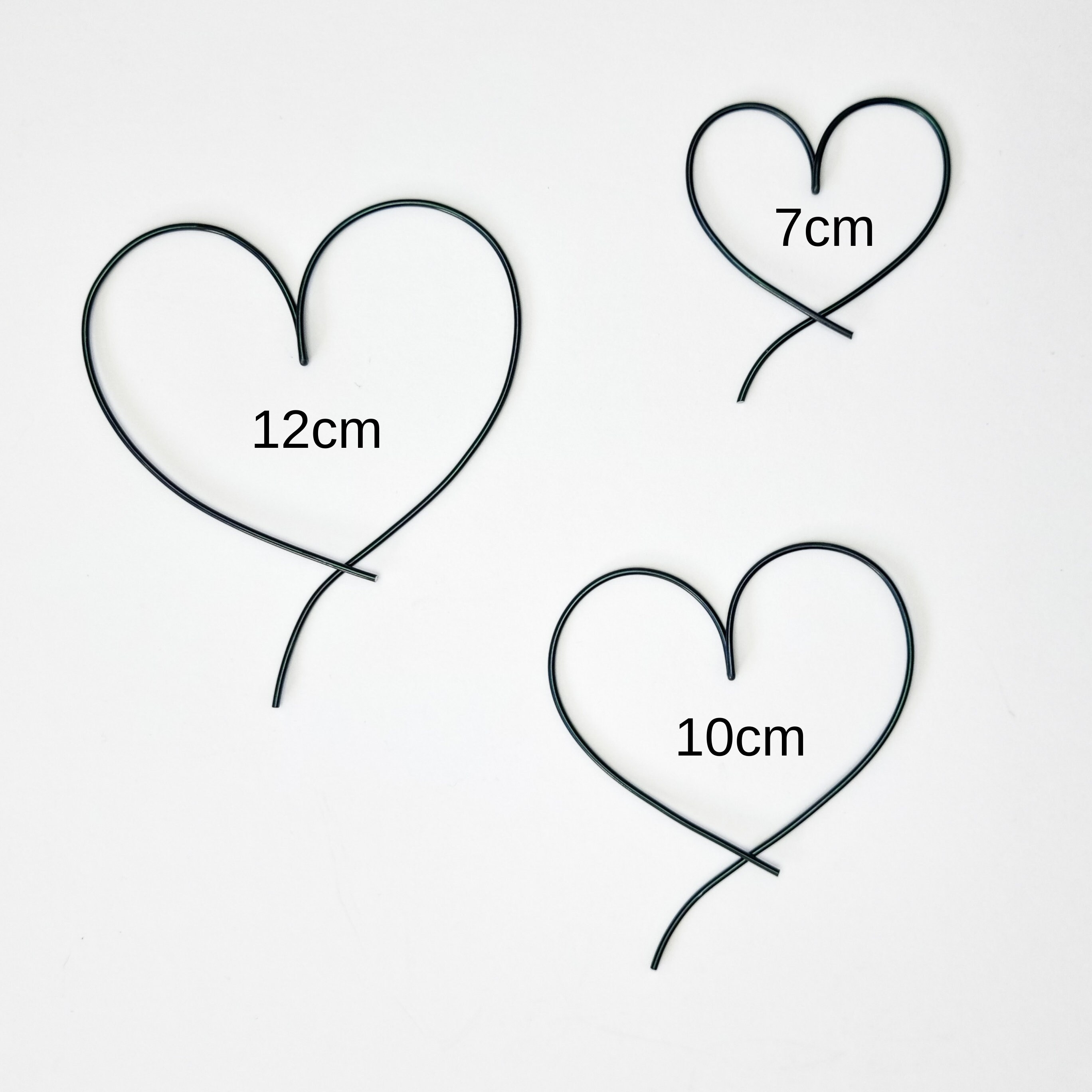 Wire Heart Trio Heart Wall Art Wall Sign Heart Shape | Etsy