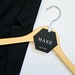 Personalised Groom Hanger Tag- Acrylic Wedding Hanger Name Charm ...