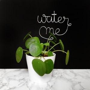 Wire Water Me Plant Marker - Plant Topper - Garden Marker - Herb Marker ...