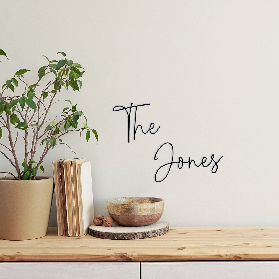 Personalised Family Surname Sign Custom Personalised Family Name ...