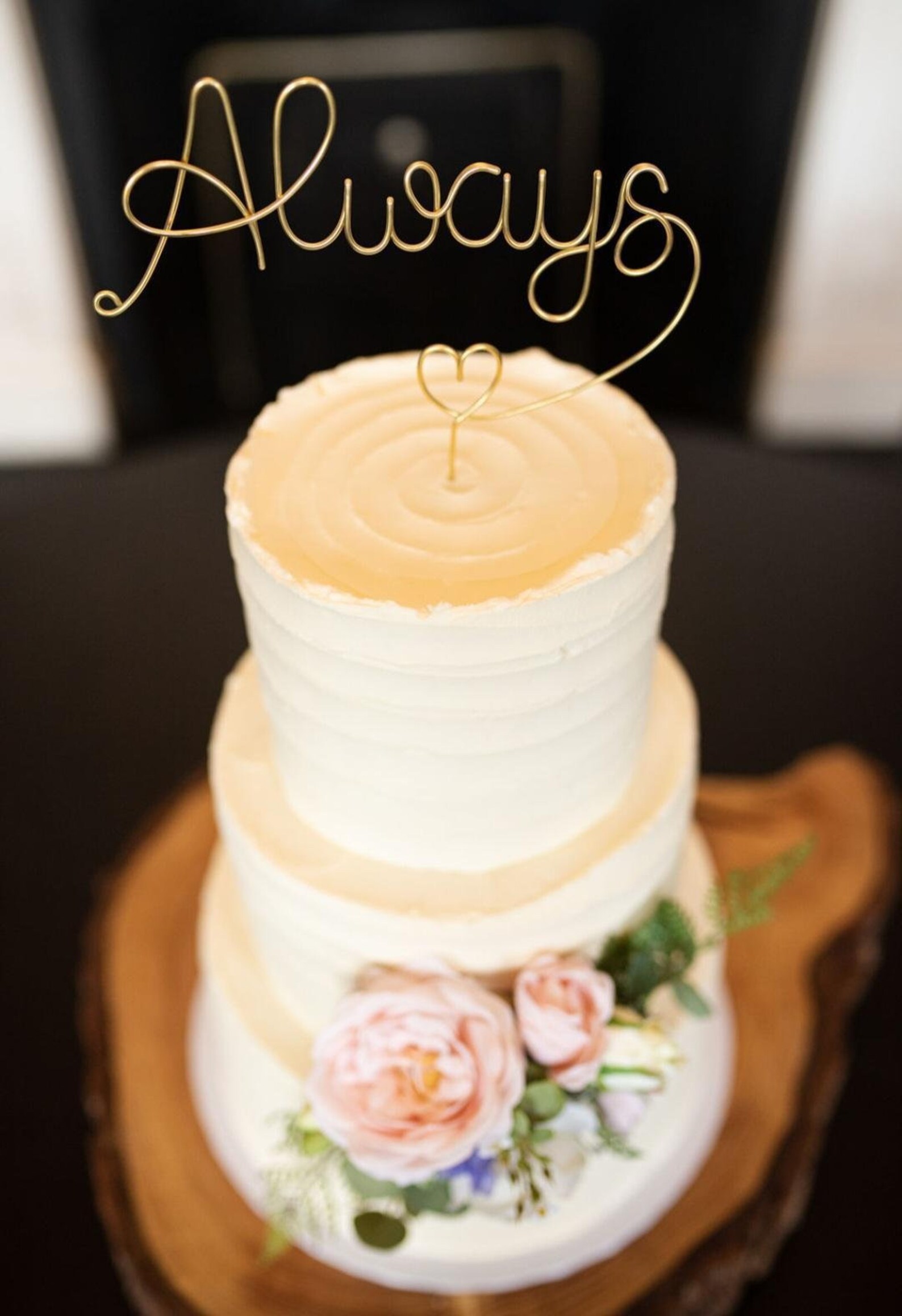 Always Wire Cake Topper - Wire Wedding Cake Topper - Anniversary ...