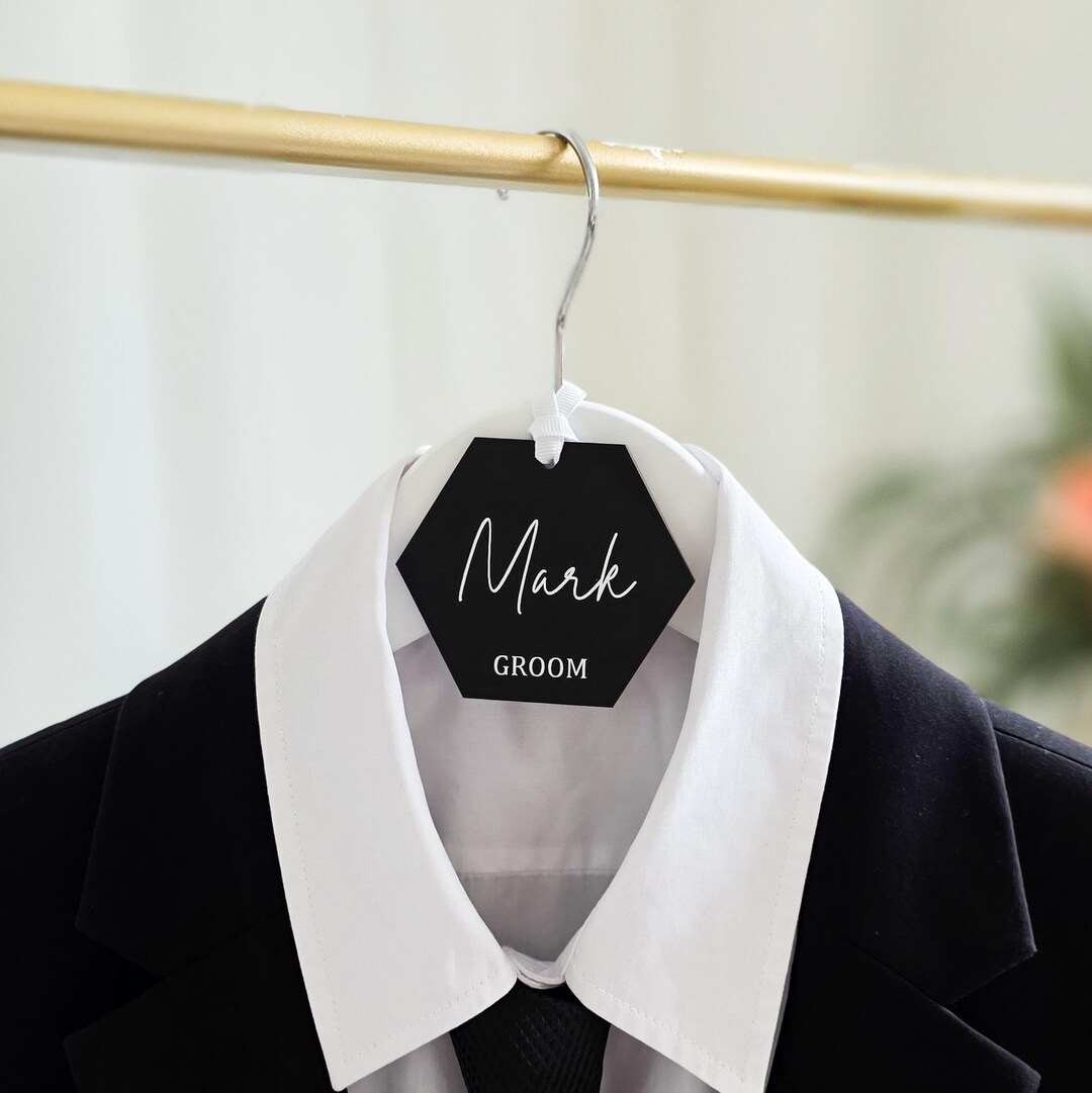 Personalized Groom Hanger Tag - Groomsmen Wedding Keepsake - Etsy