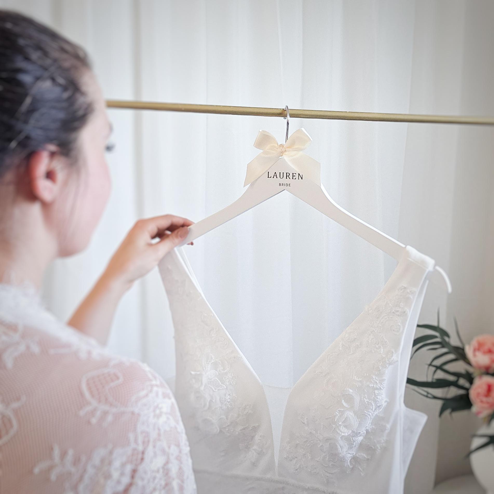 Personalised Wedding Hanger - Bridal Hanger - Custom Vinyl Hanger - Etsy