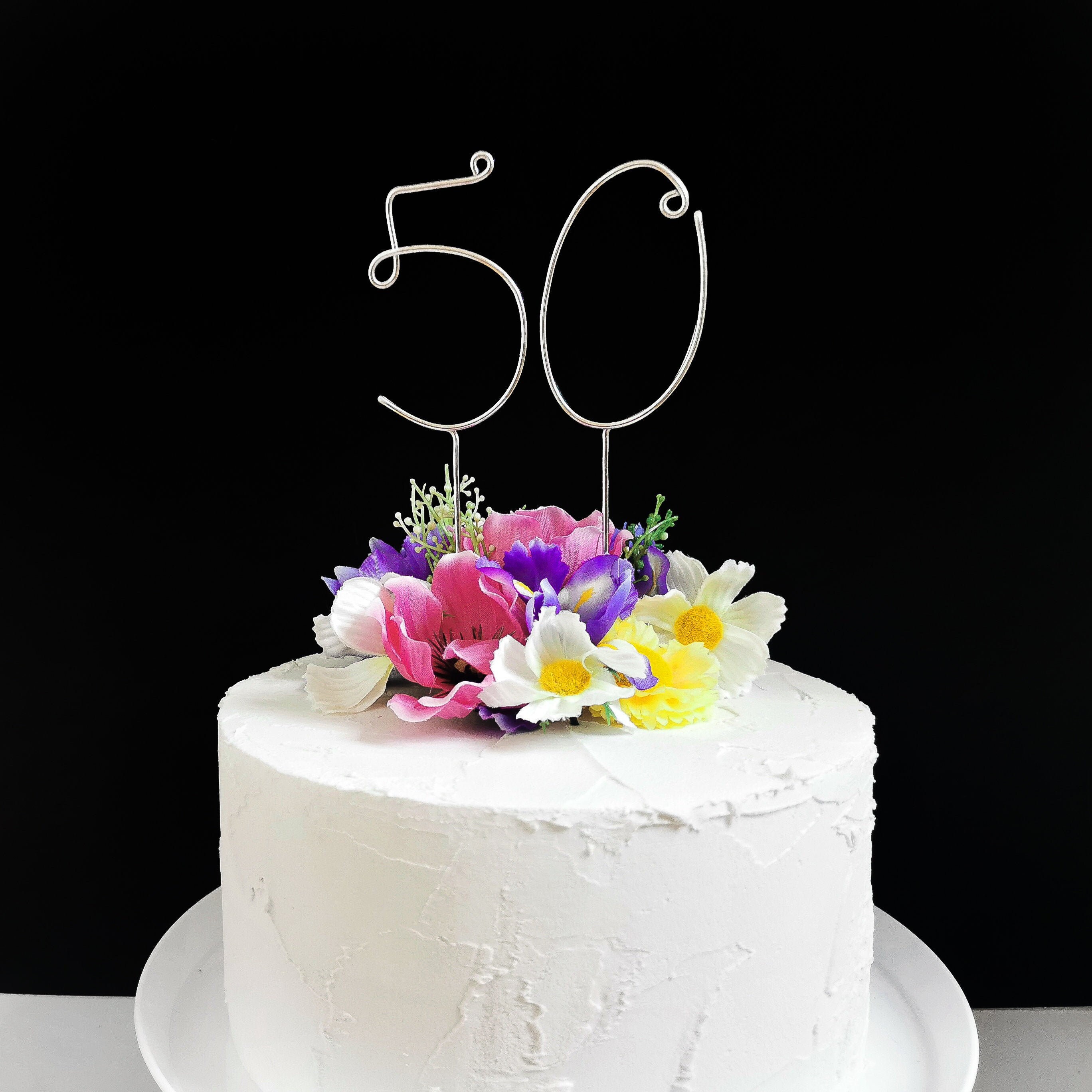 Birthday Wire Number Cake Topper Digit Number Cake Topper - Etsy